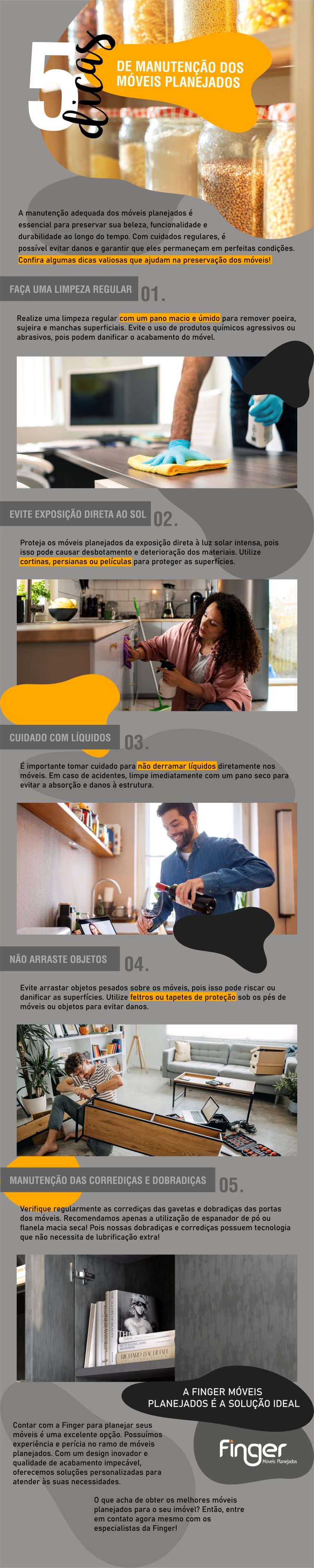 Como limpar móveis planejados: confira dicas para a manutenção • Finger ...