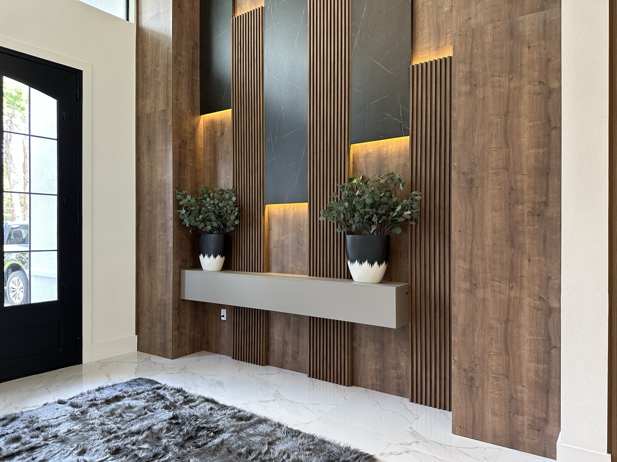 Hall de entrada: 7 formas de decorar com MDF ou MDP - Finger Móveis ...